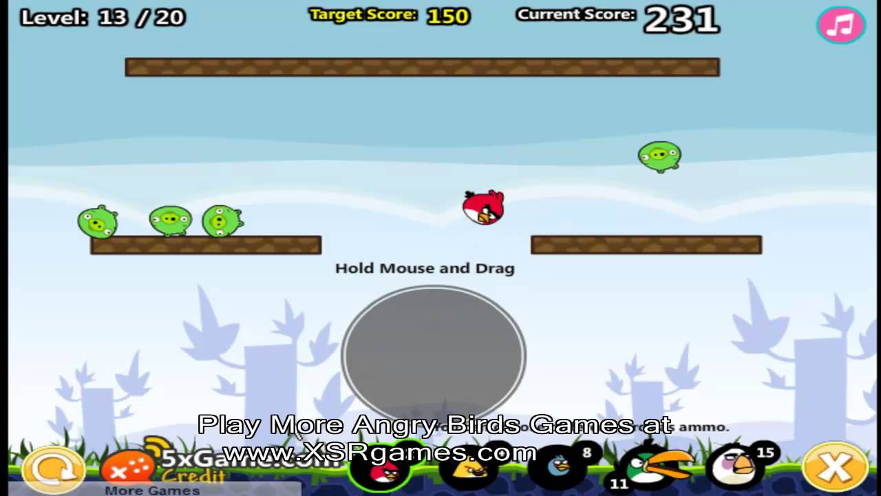 Angry Birds Canon 1 Level 13 - YouTube