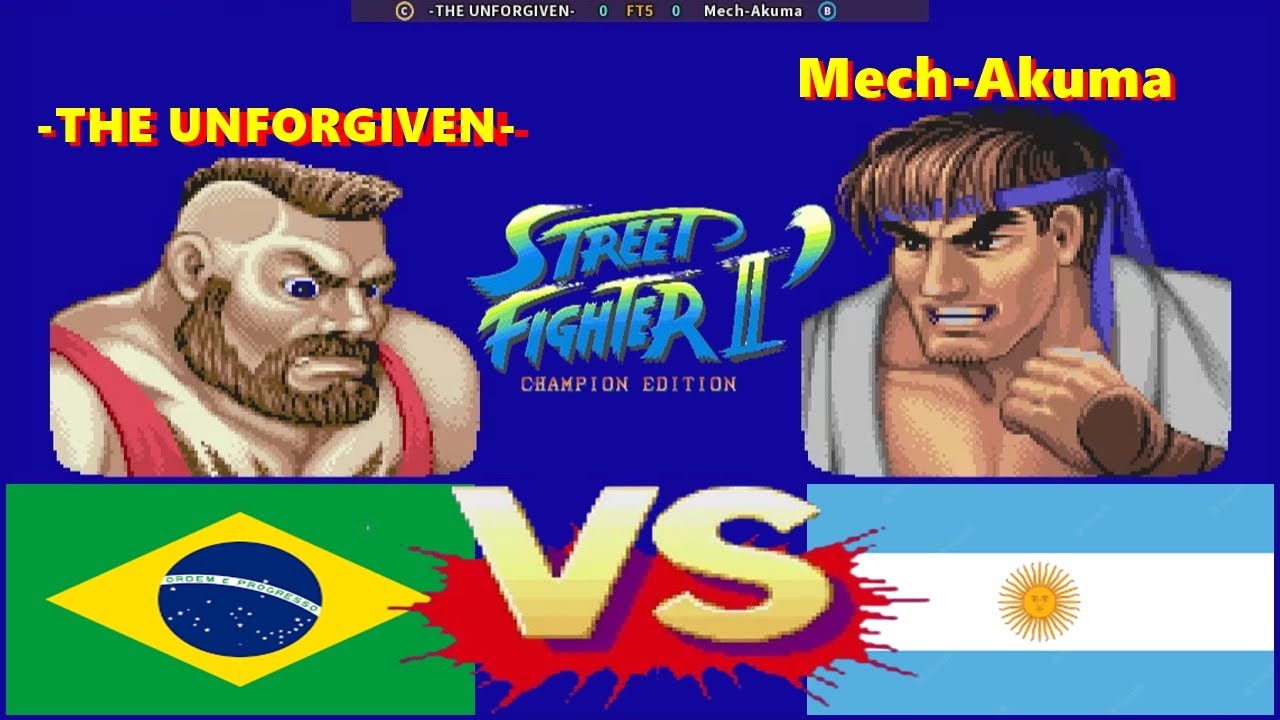 Street Fighter II': Champion Edition- -THE UNFORGIVEN- vs Mech-Akuma ...