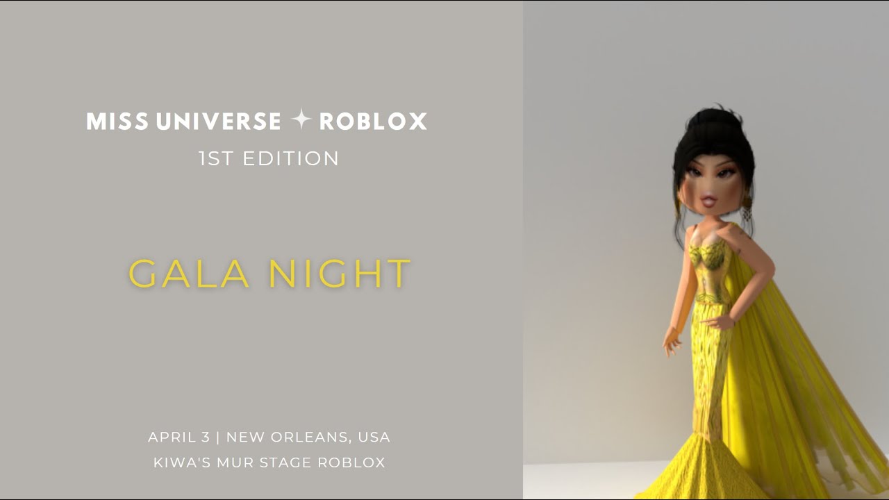 Miss Universe Roblox | Gala Night - YouTube