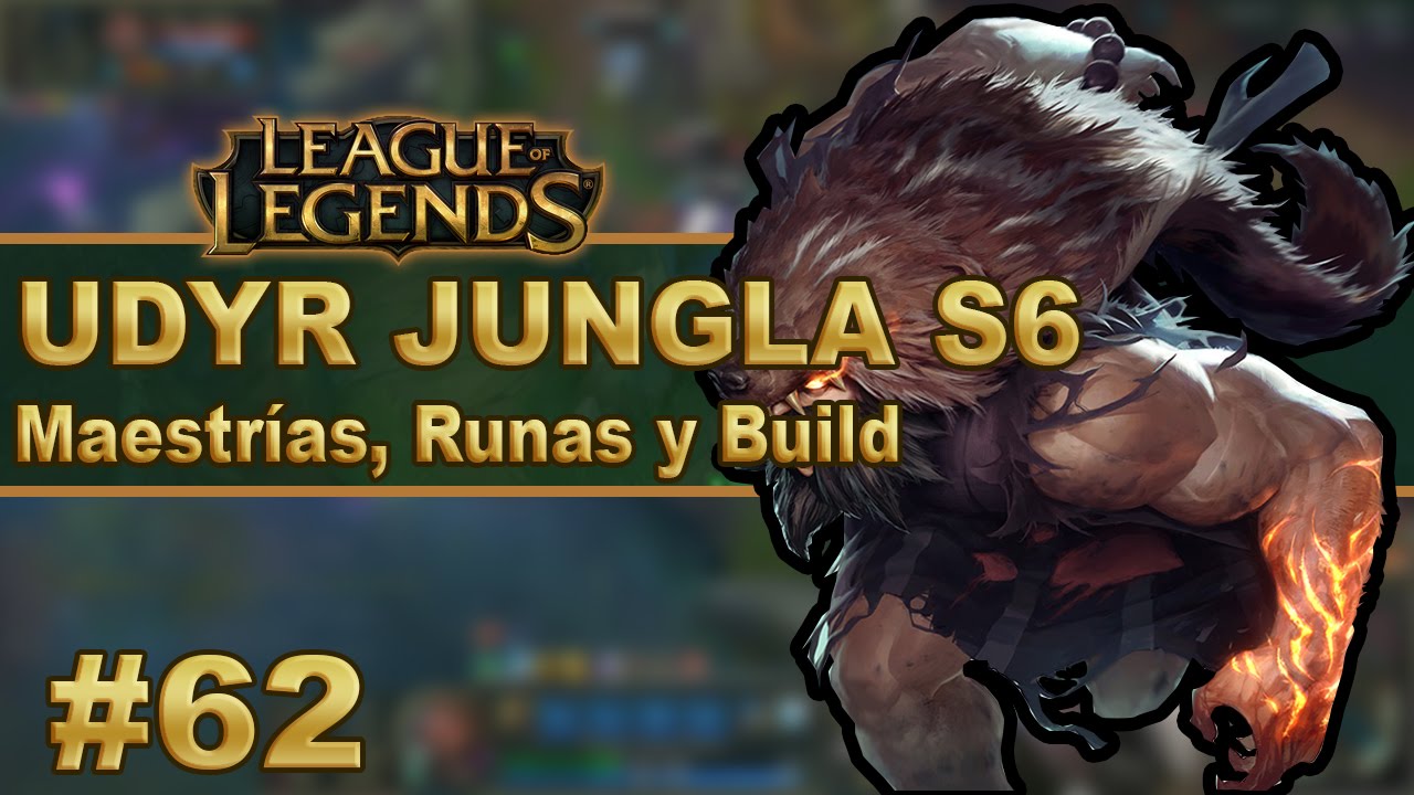 👍 UDYR JUNGLA (GUÍA) | Maestrias, Runas y Objetos/Build | Vídeo ...