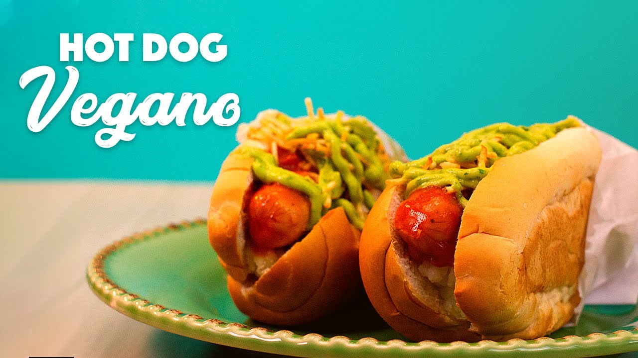 Hot Dog Vegano com Maionese Verde - YouTube