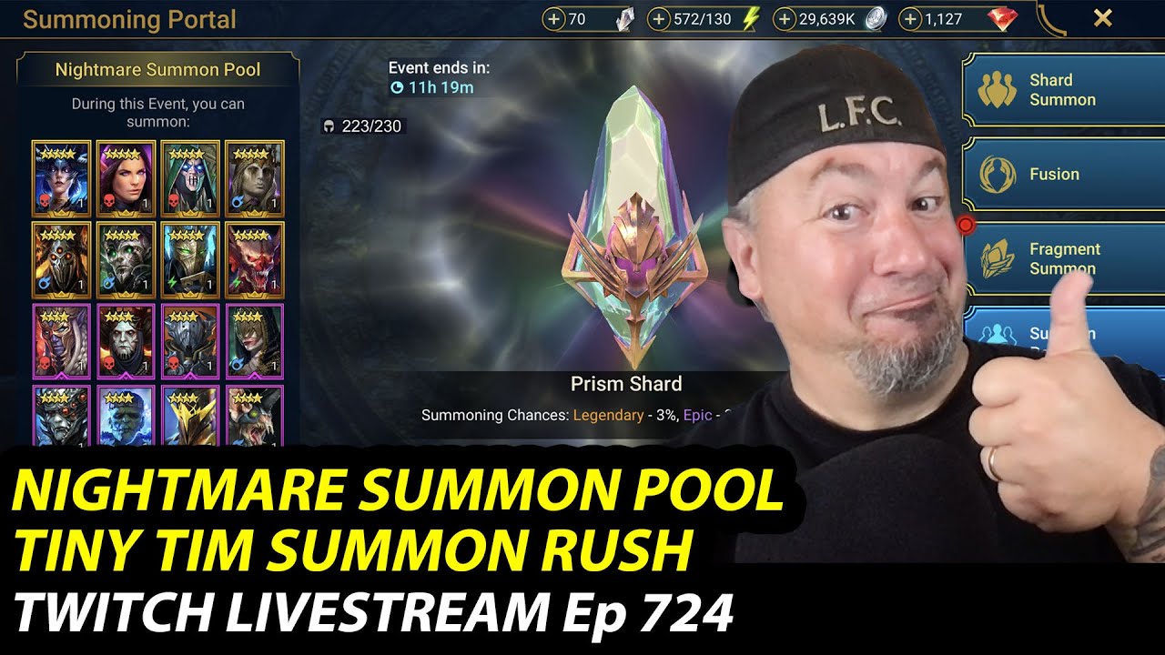 NIGHTMARE SUMMON RUSH! - RAID: Shadow Legends Livestream Ep.724 - YouTube
