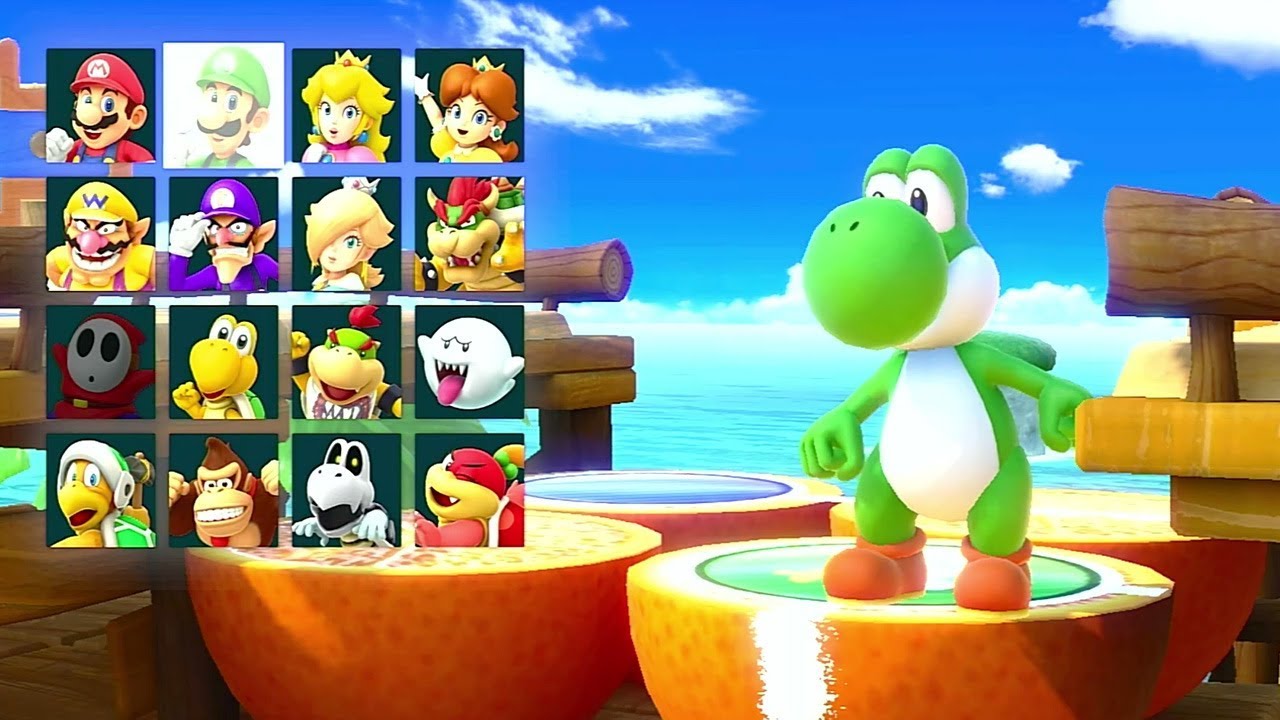 Super Mario Party - Mario Party Megafruit Paradise - Goomba Monty Mole ...