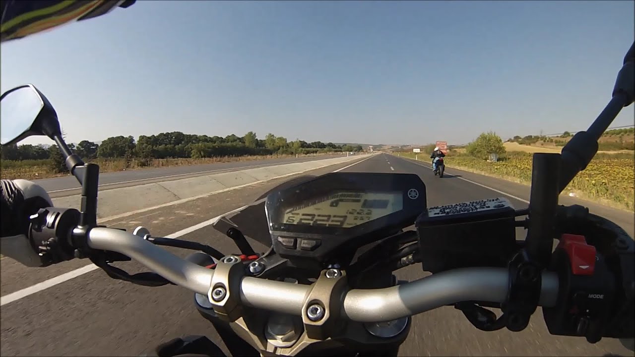 Yamaha MT-09 Top Speed #122 - YouTube