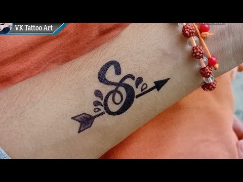 Stylish S letter tattoo on HAND | S letter tattoo designs | S tattoo ...
