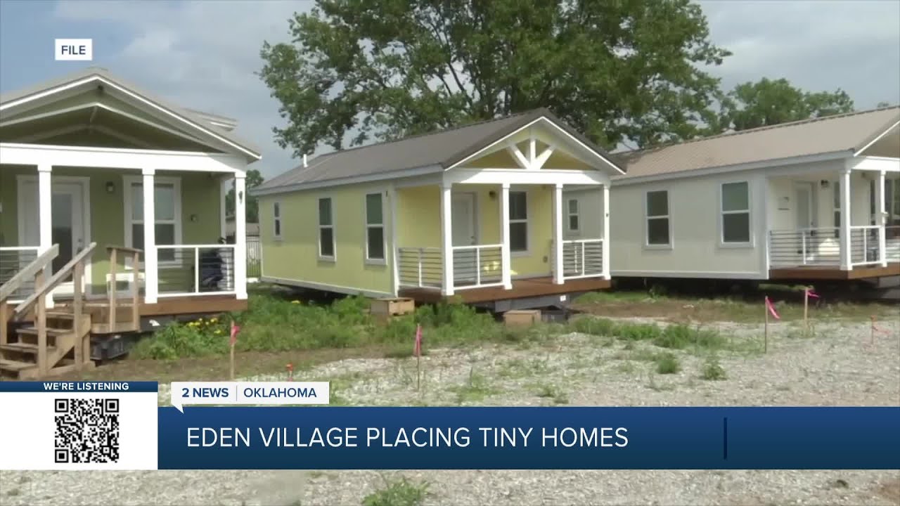 FALLING HOMES? Eden Village is placing tiny homes on a crane to place ...