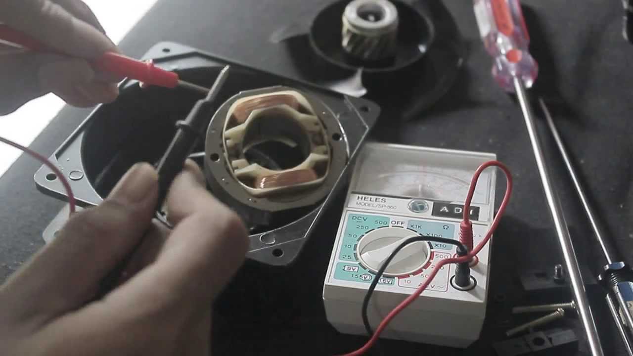 Axial Fan disassembly - how to open coil motor fan - YouTube