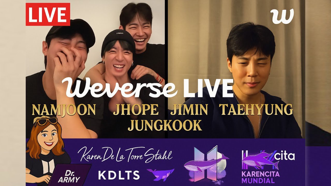 🟥🔴 BTS OT7 Weverse LIVE RIGHT NOW! 🐨🐿️🐥🐻🐰 – Chaos, Laughter & Dual Screens | KDLTS 🩷💜🩵 @BTS ...