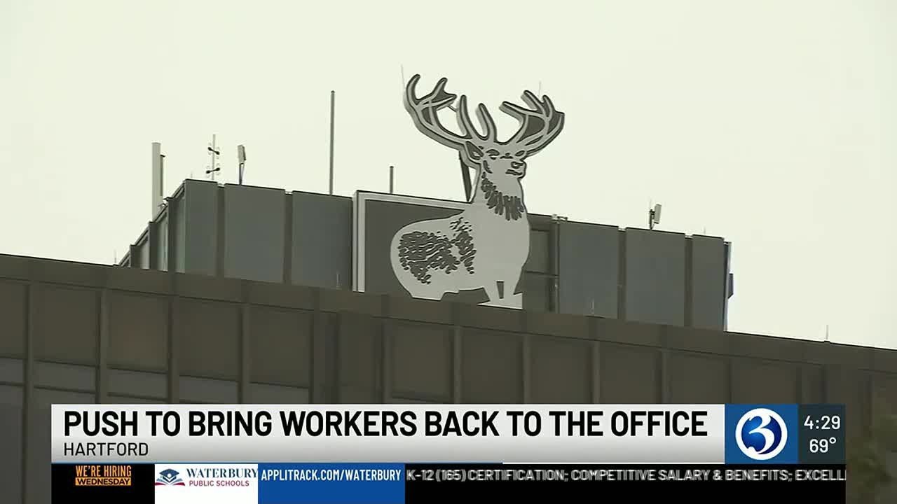 Push to bring workers back to the office in Hartford - YouTube