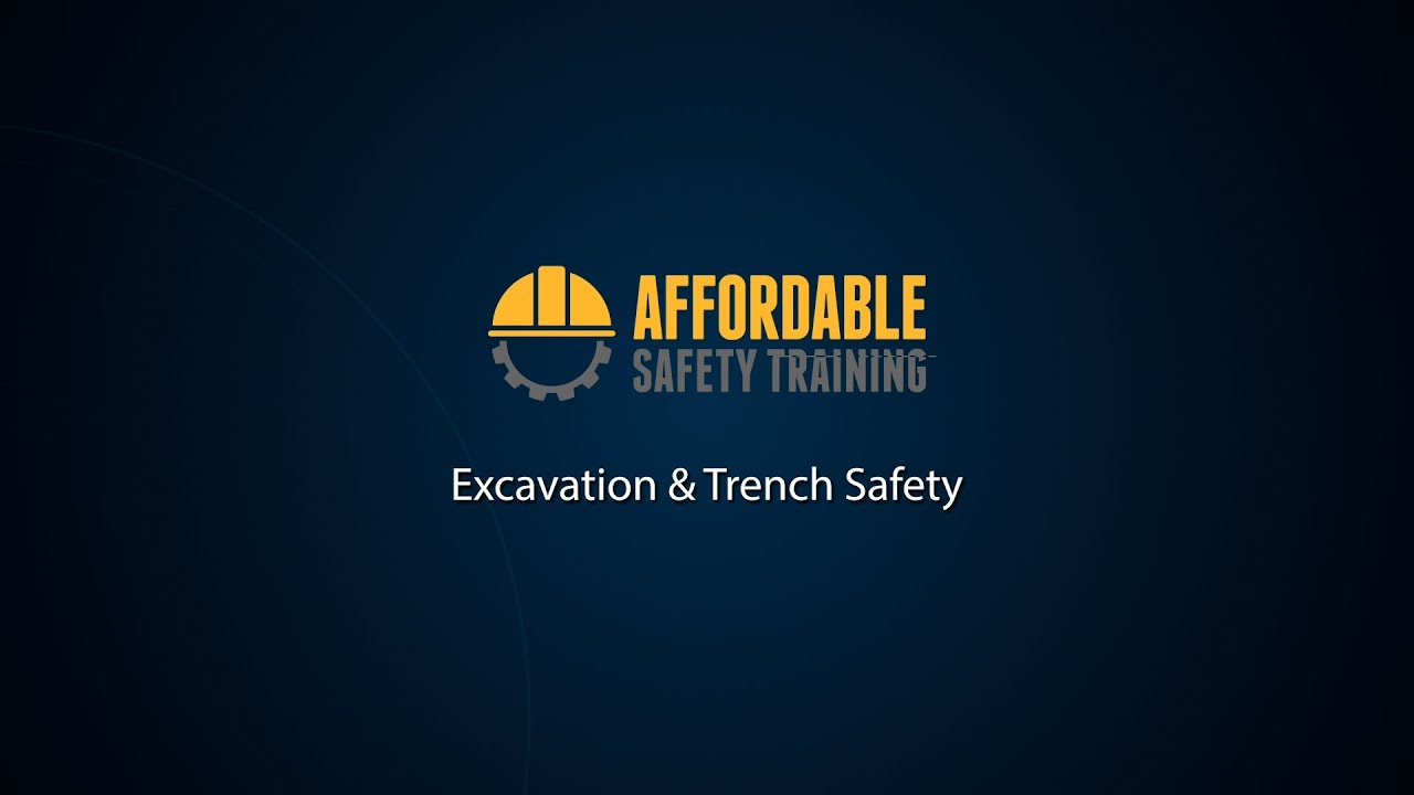 Excavation and Trench Safety Training - YouTube