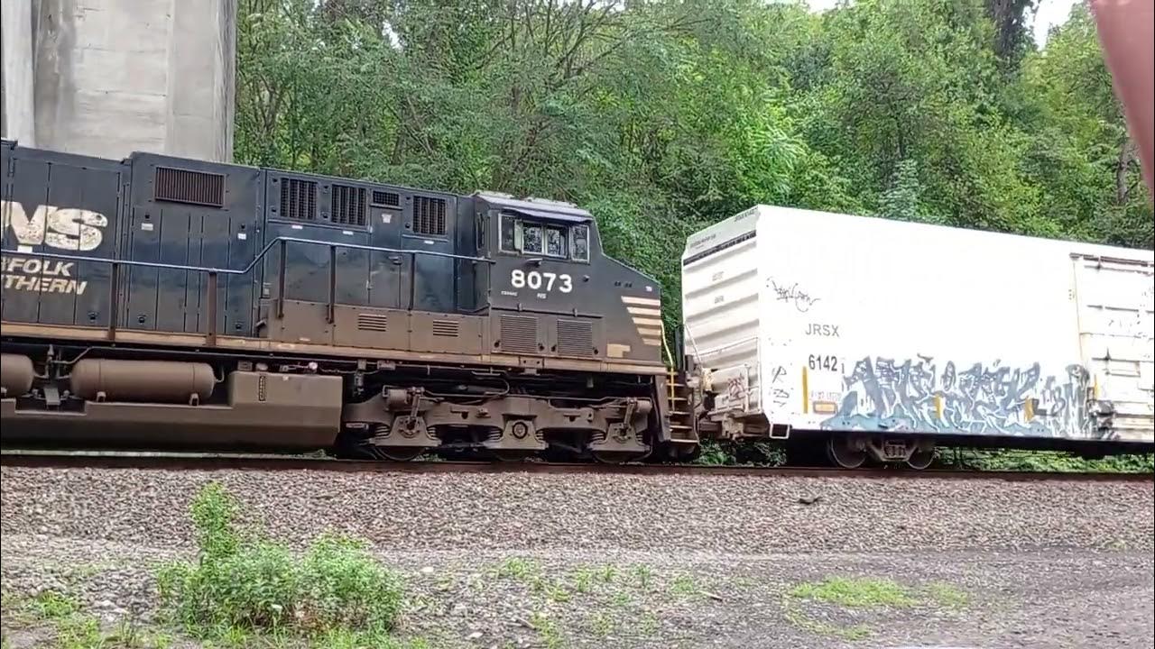 NS 4114 & 8073 heading into Wilmerding Pa - YouTube