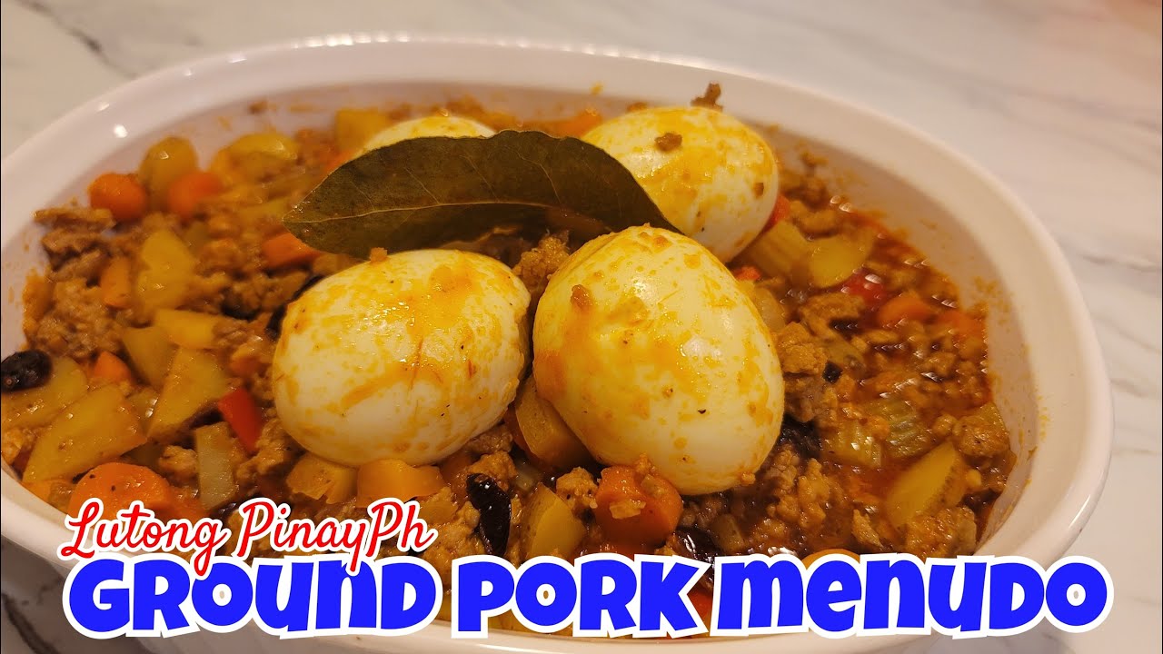 Menudong giniling | ground pork menudo | filipino recipe - YouTube