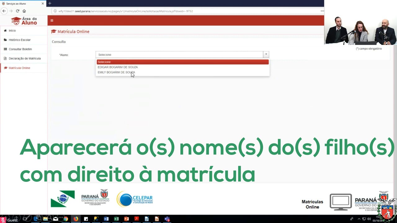 Matrícula Online 2020 - YouTube