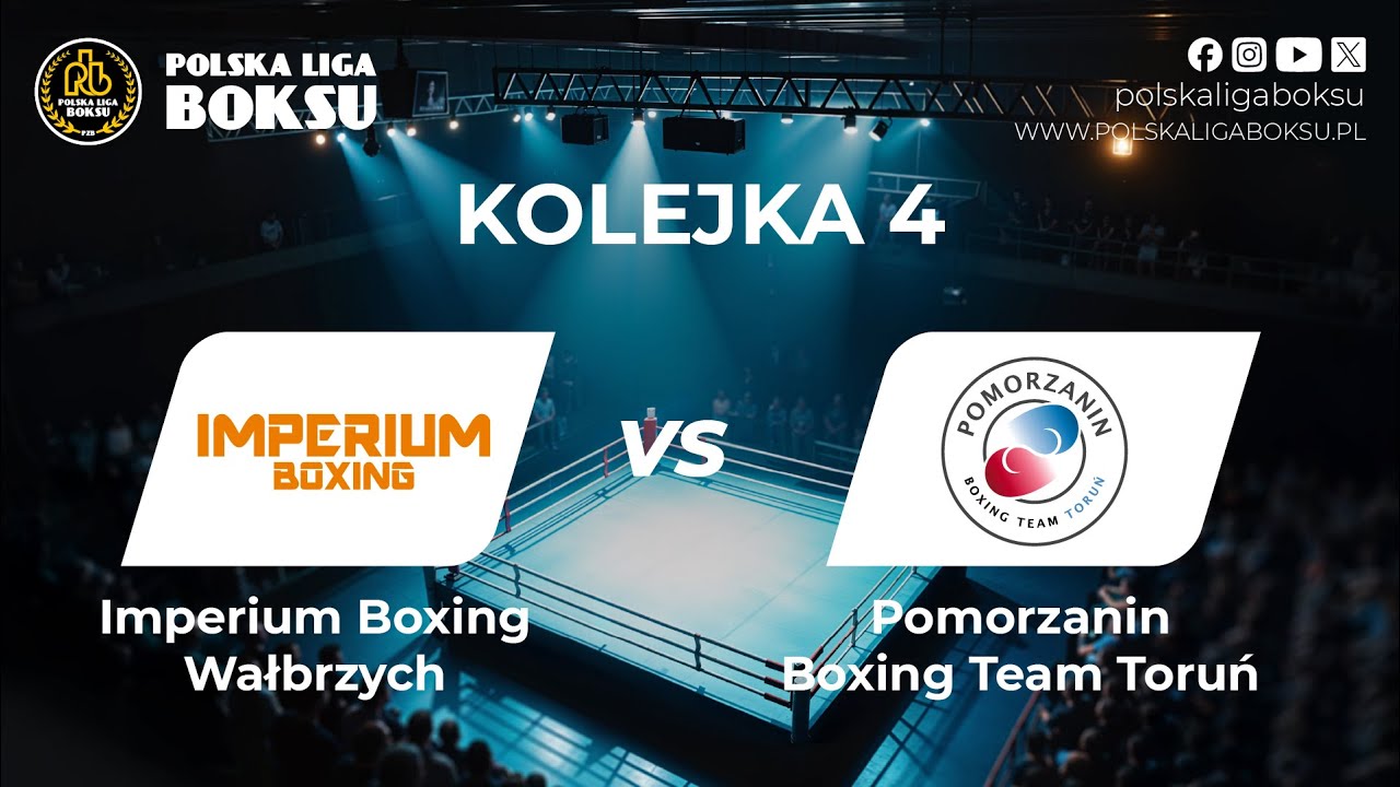 4. Kolejka POLSKA LIGA BOKSU - Imperium Boxing Wałbrzych - Pomorzanin ...