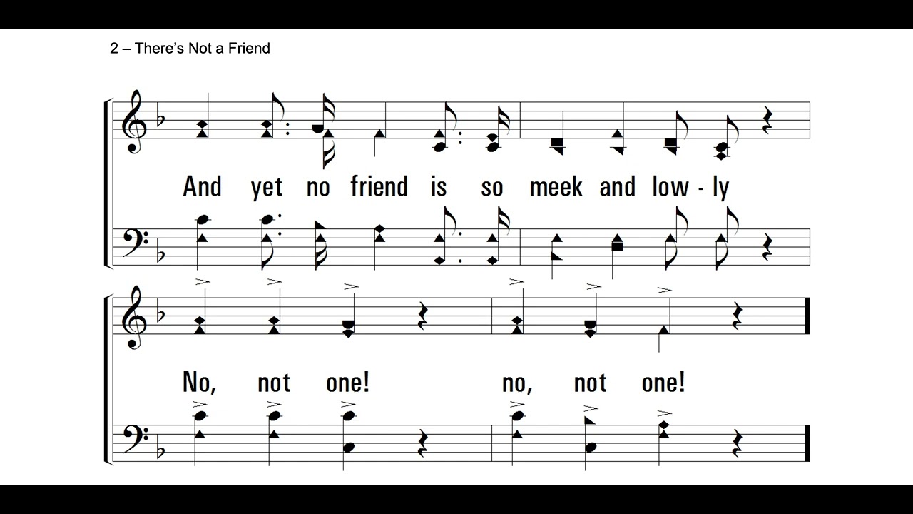 There's Not A Friend (No, Not One) - YouTube