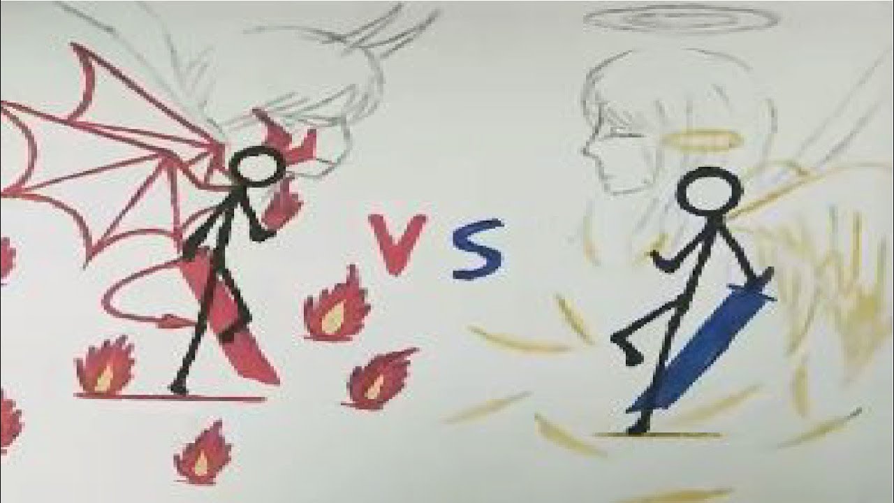 Flipbook Animation Tutorial On How To Draw Angle VS Devil! - YouTube