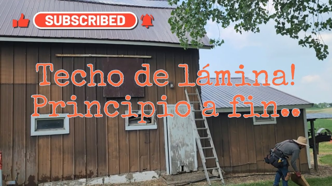 Ruferos en techo de lámina! Principio a fin. - YouTube