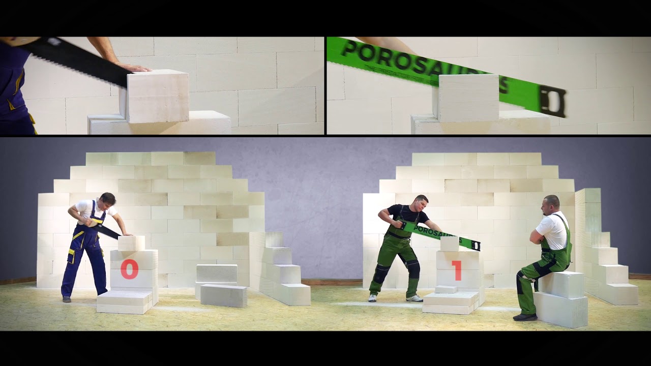 POROSAURUS Porenbeton Säge - NEUHEIT - YouTube