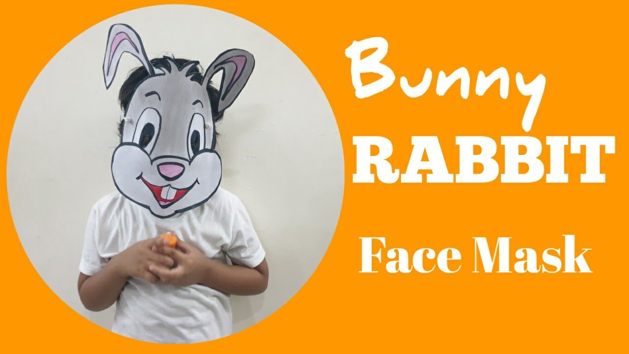 Bunny Rabbit Face Mask ||🐰|| School Craft Activity || Animal mask || E ...