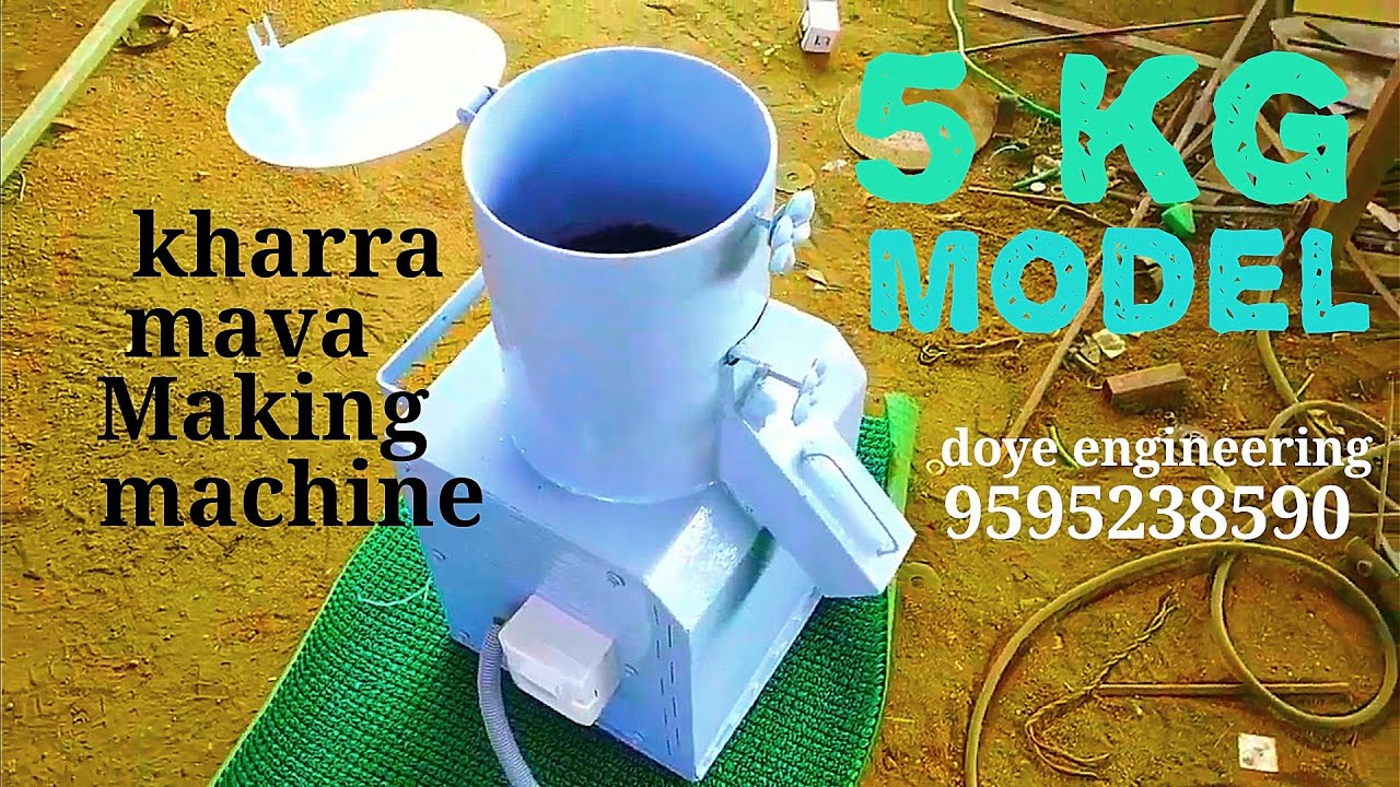 Kharra mava making machine mixx model 5 kg 9595238590 - YouTube