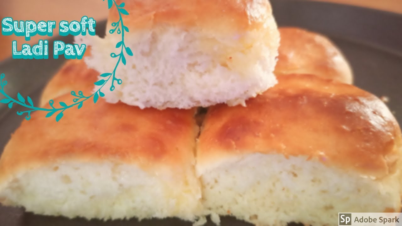 Ladi Pav Recipe | Homemade Pav | Super soft Bun Pav | Bakery Pav ...