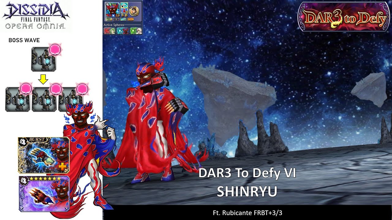 DFFOO GL | Dar3 to Defy VI SHINRYU | Rubicante Solo - YouTube