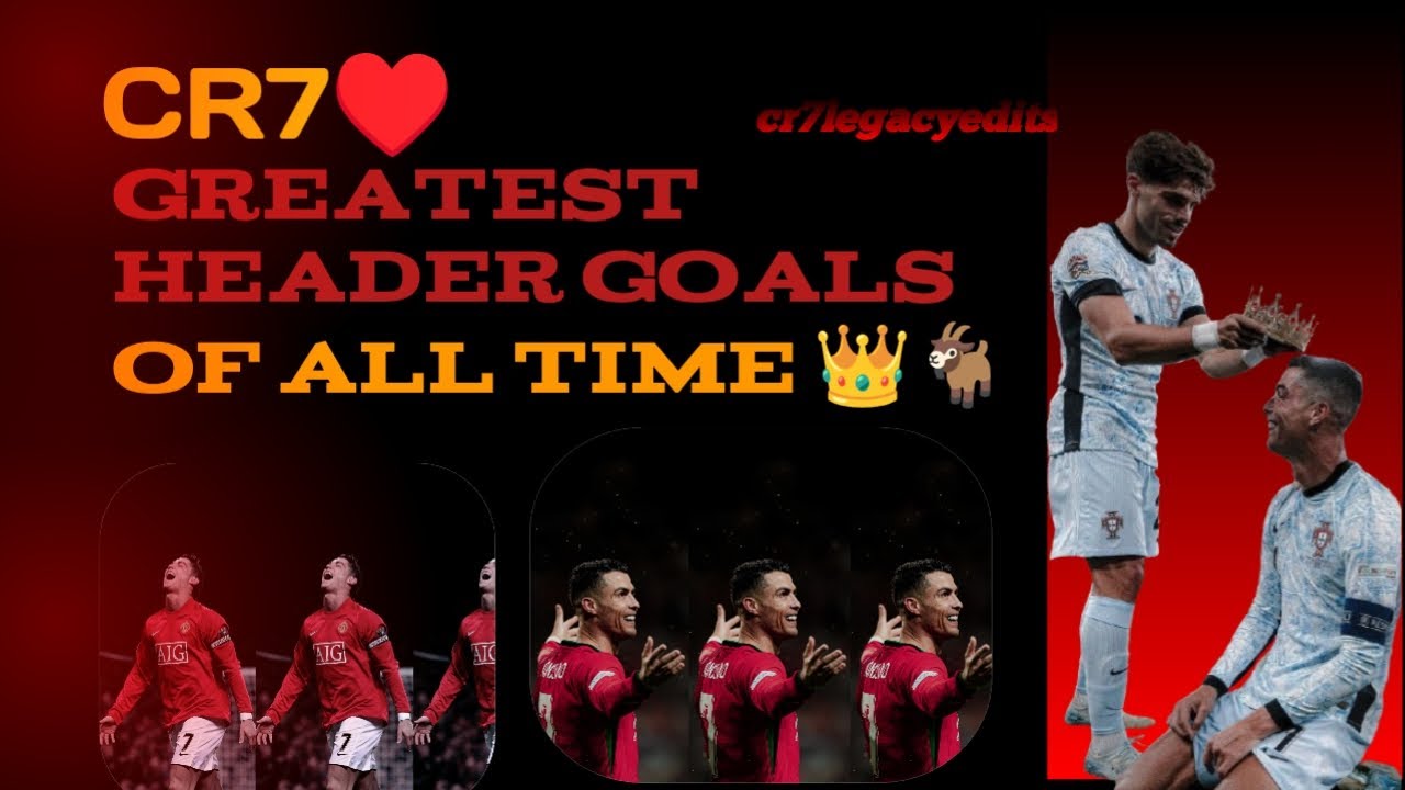 ⚽ CR7 🔥 | Greatest Header Goals of All Time 👑🐐 #Ronaldo #CR7 # ...