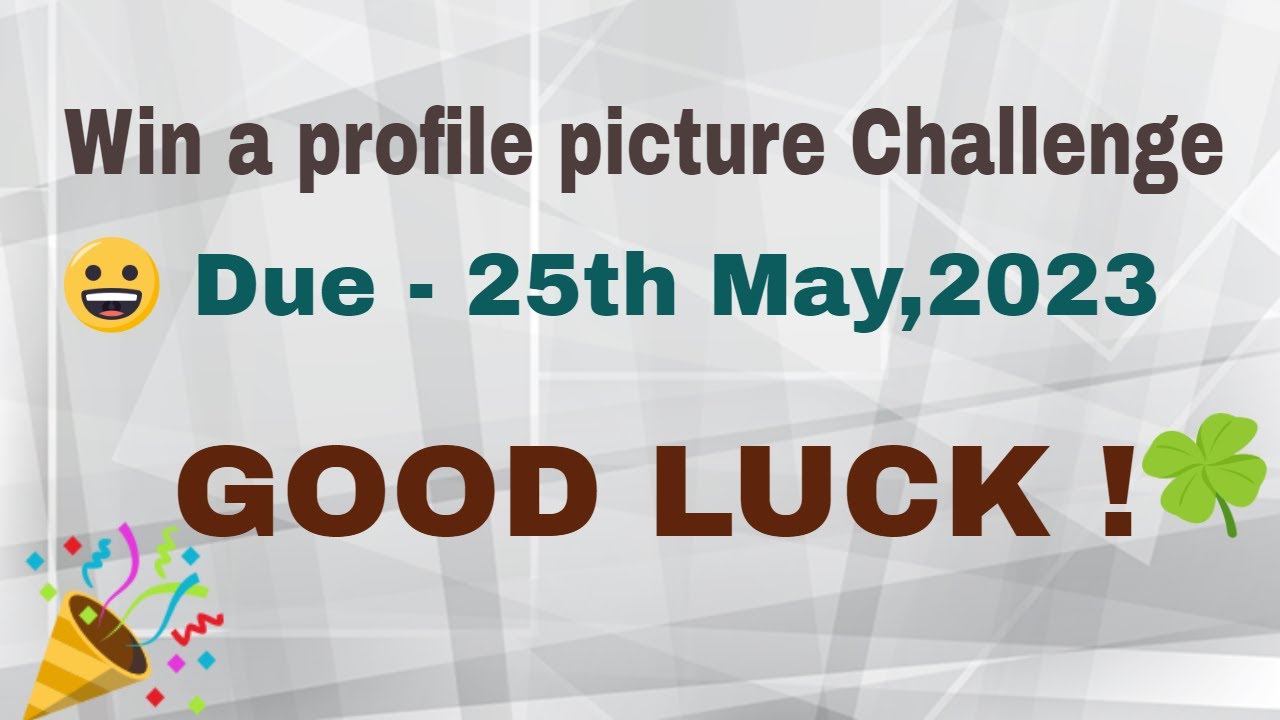 Win a free profile picture challenge #wildcraft - YouTube