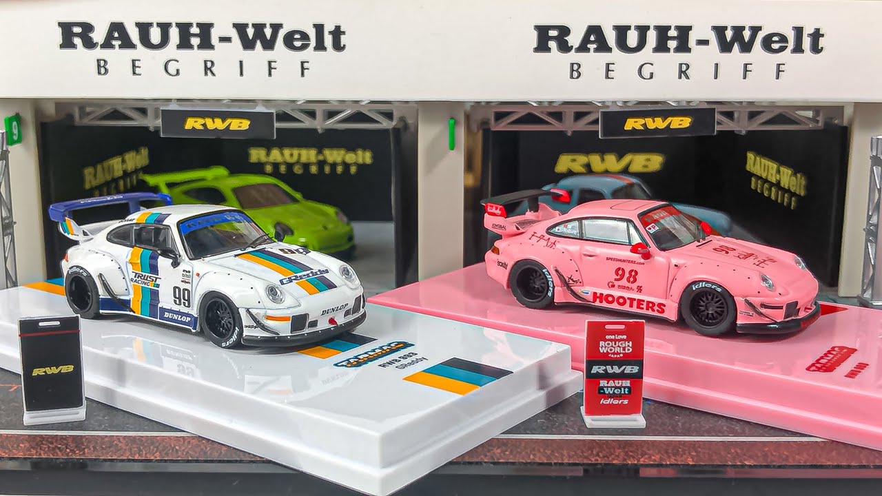 TARMAC WORKS 1/64 RWB PORSCHE 993 GREDDY & RWB PORSCHE 993 HOOTERS ️ ...