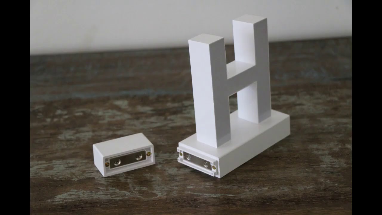 Set up guide - Magnetic 'Click' LED Letters - YouTube