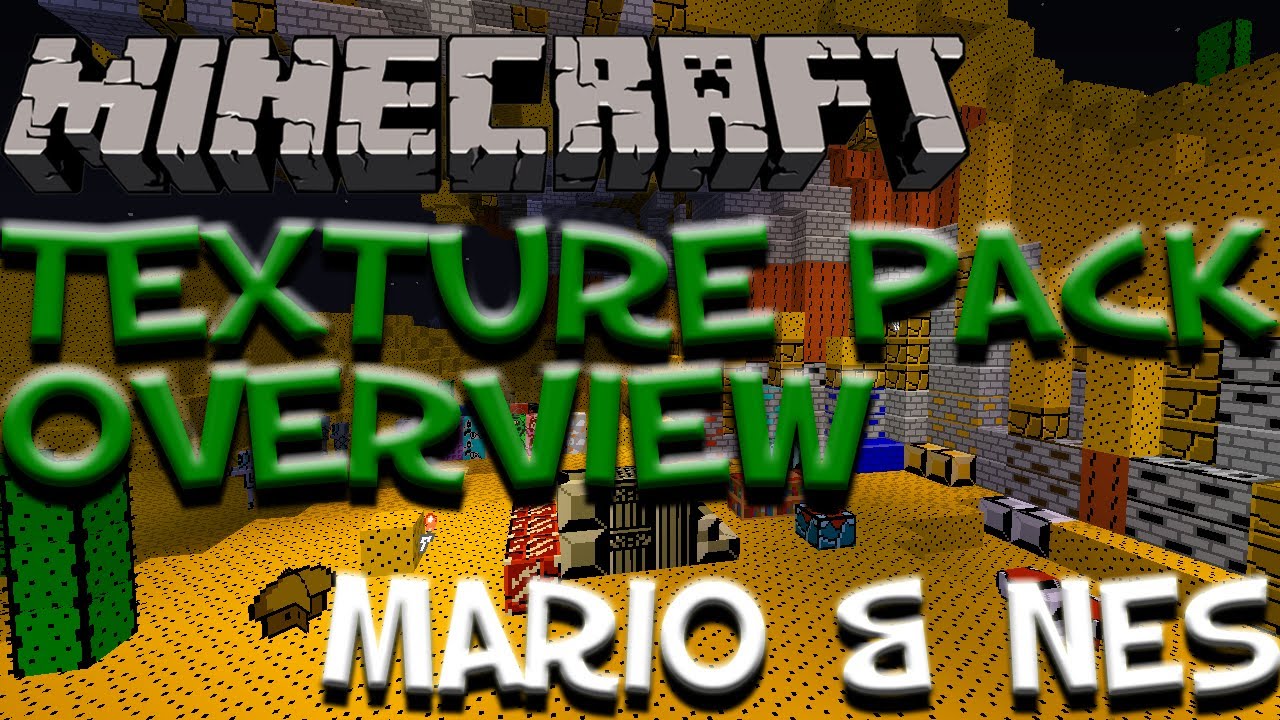 Minecraft | Texture Pack Overview | Mario & NES - YouTube