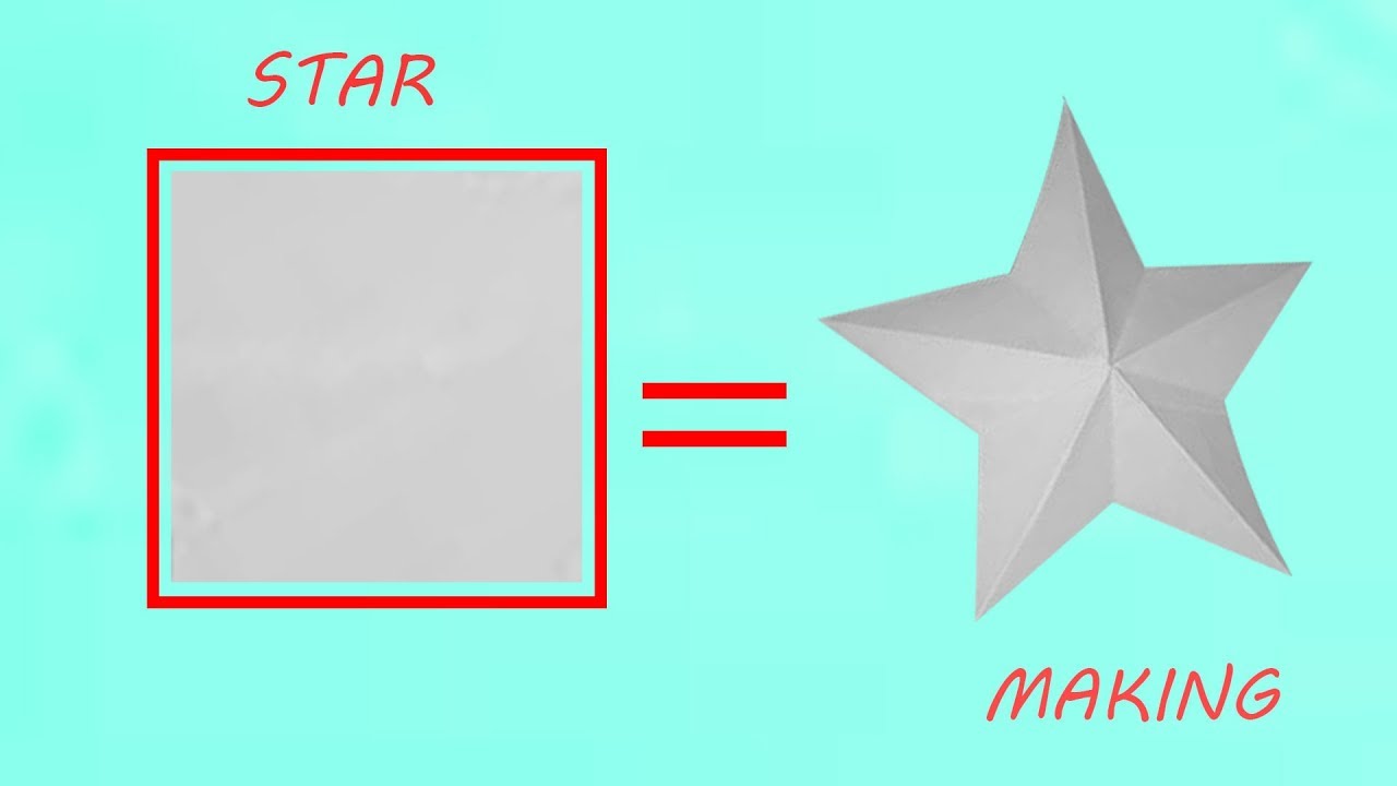 How to make a perfect paper star with 1 cut and foldings - YouTube
