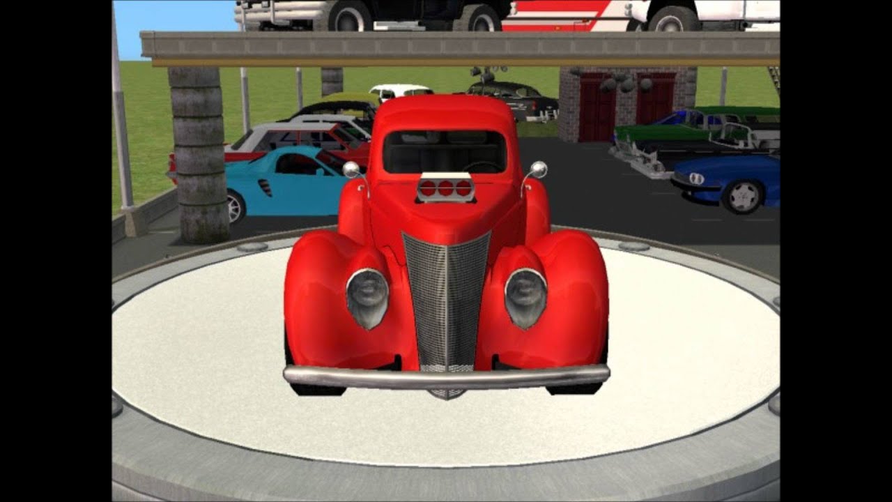 Sims 2 Car Conversion by VoVillia Corp. - 1937 Ford Coupe Hot Rod - YouTube