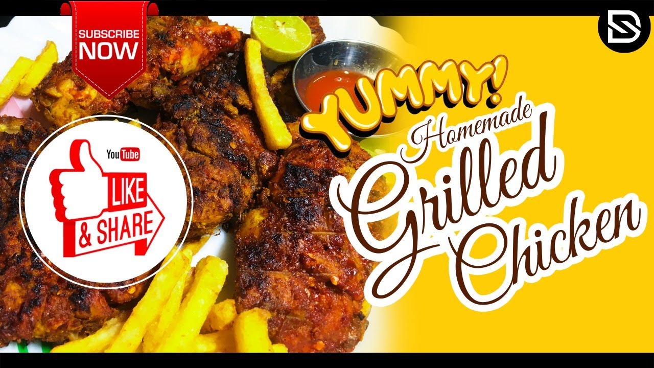 Grilled Chicken Recipe | Spicy Grill Chicken | Alfaham Chicken Recipe ...