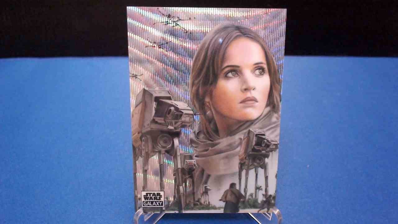 Jyn Erso X/99 Card Showcase 2021 Topps Star Wars Chrome Galaxy Stardust ...