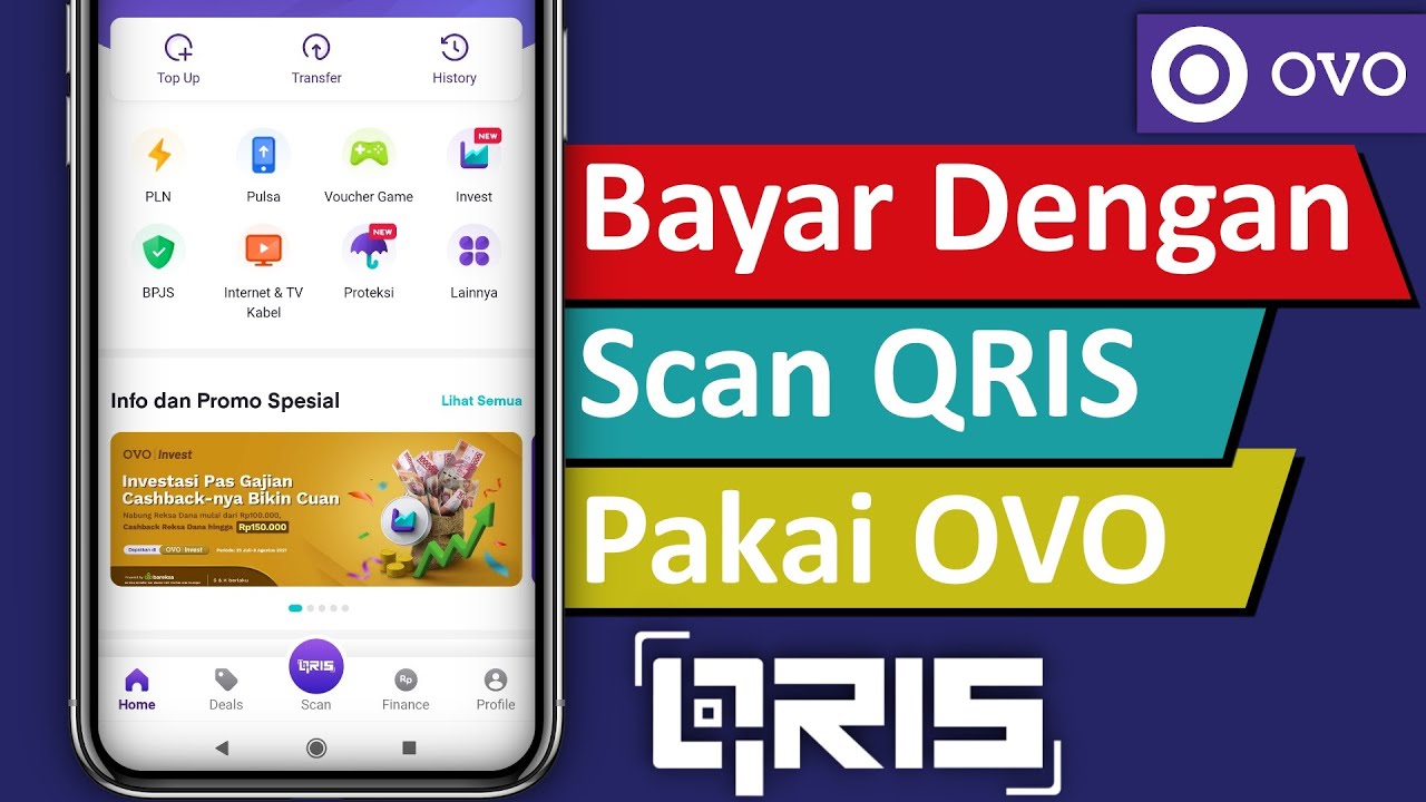 Cara Menggunakan QRIS OVO Untuk Pembayaran - YouTube