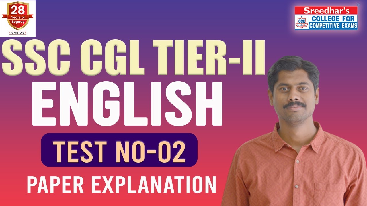 SSC CGL TIER 2 MOCK TEST| ENGLISH PAPER| PRACTICE SET WITH IMPORTANT ...