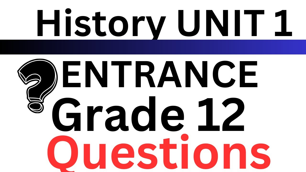 grade 12 history unit 1 question with answer #social #grade12 - YouTube