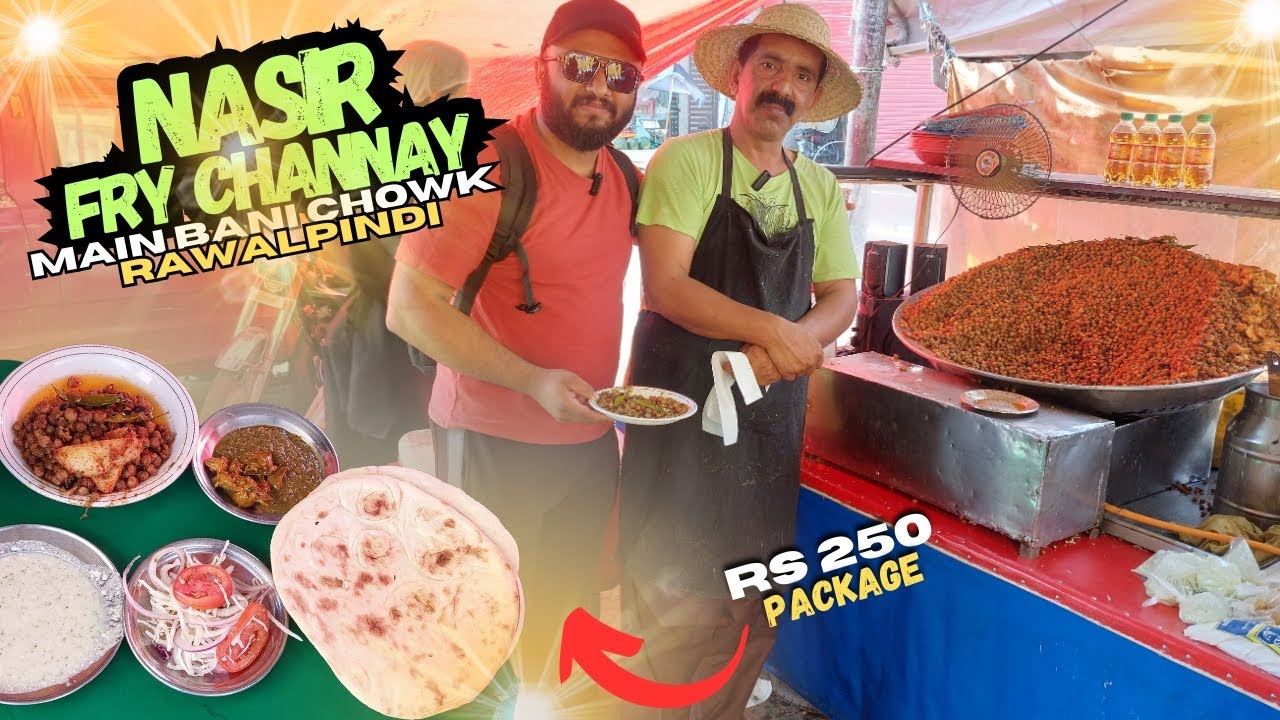 Famous Nasir Fry Chanay | Best Street Food of Rawalpindi | Bani Chowk ...