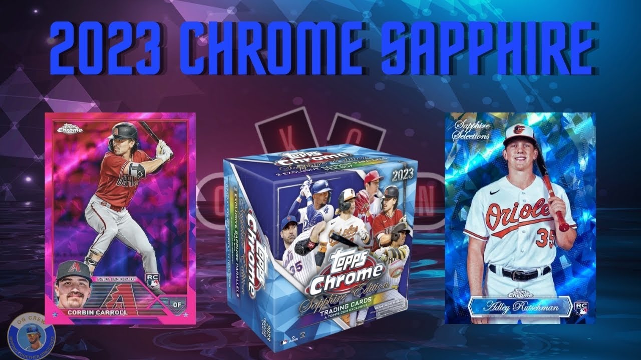 2023 Topps Chrome Sapphire 2 Boxes BEAUTIFUL SET!! 4 HITS From 1 Box ...