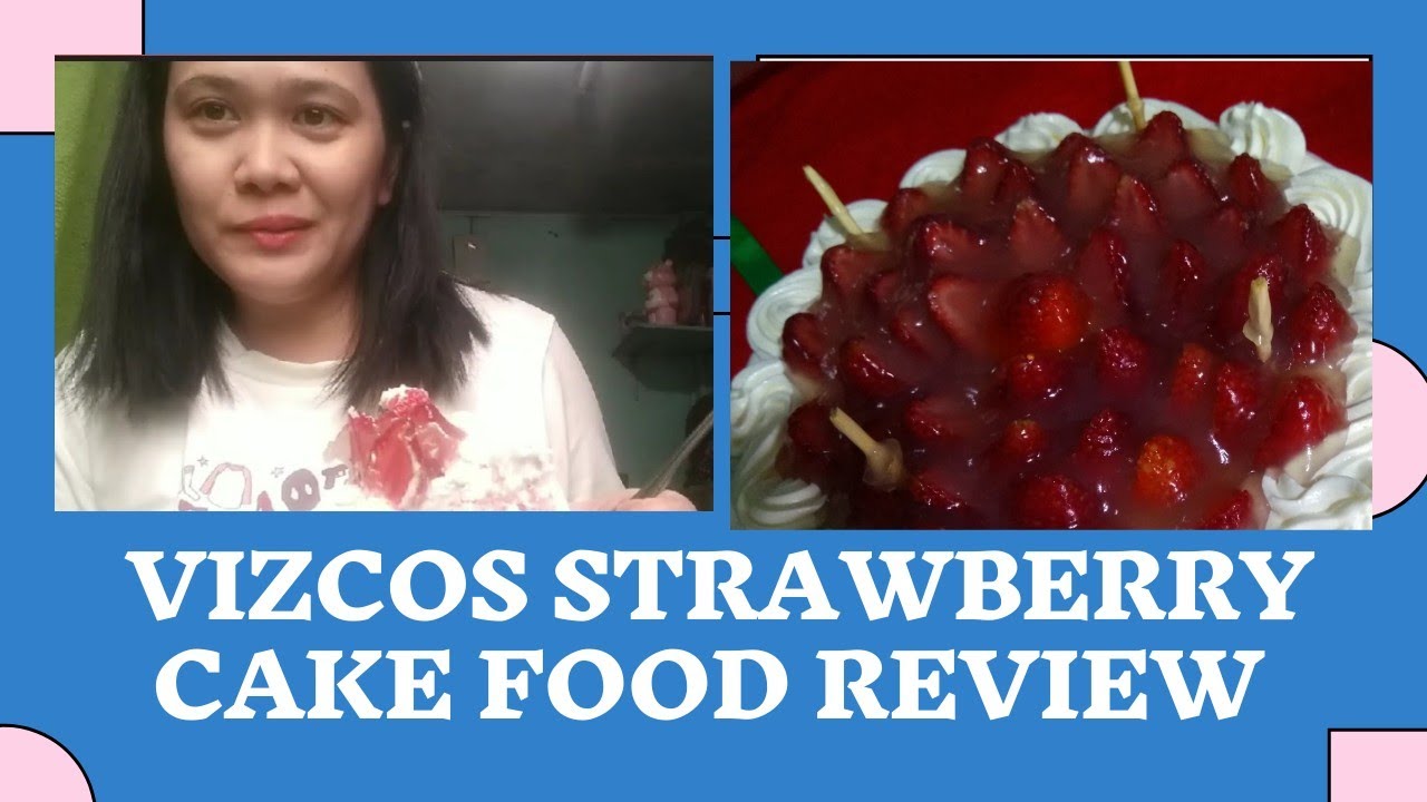 Vizcos strawberry cake food review ️😋 - YouTube