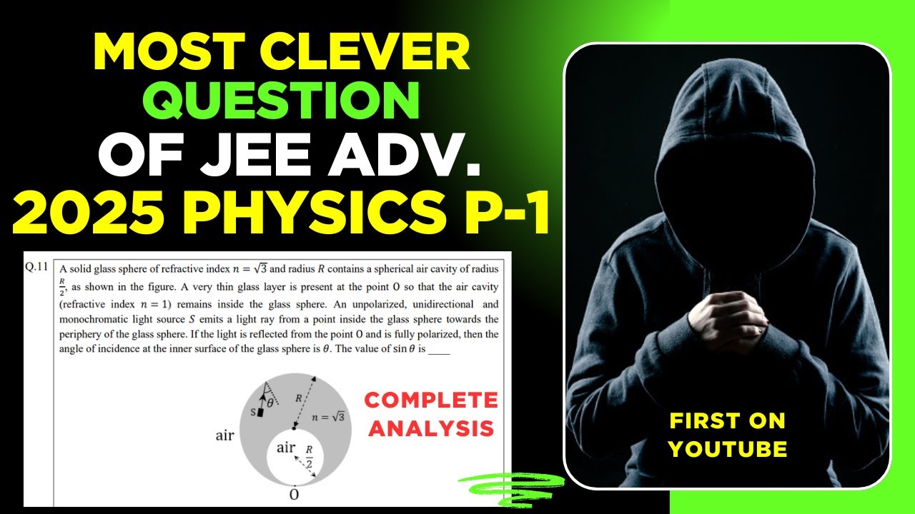 📌JEE 2025 Physics | Most Clever Question Ever! 🤯 | Advanced-Level ...