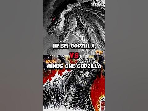 heisei godzilla vs minus one godzilla - YouTube