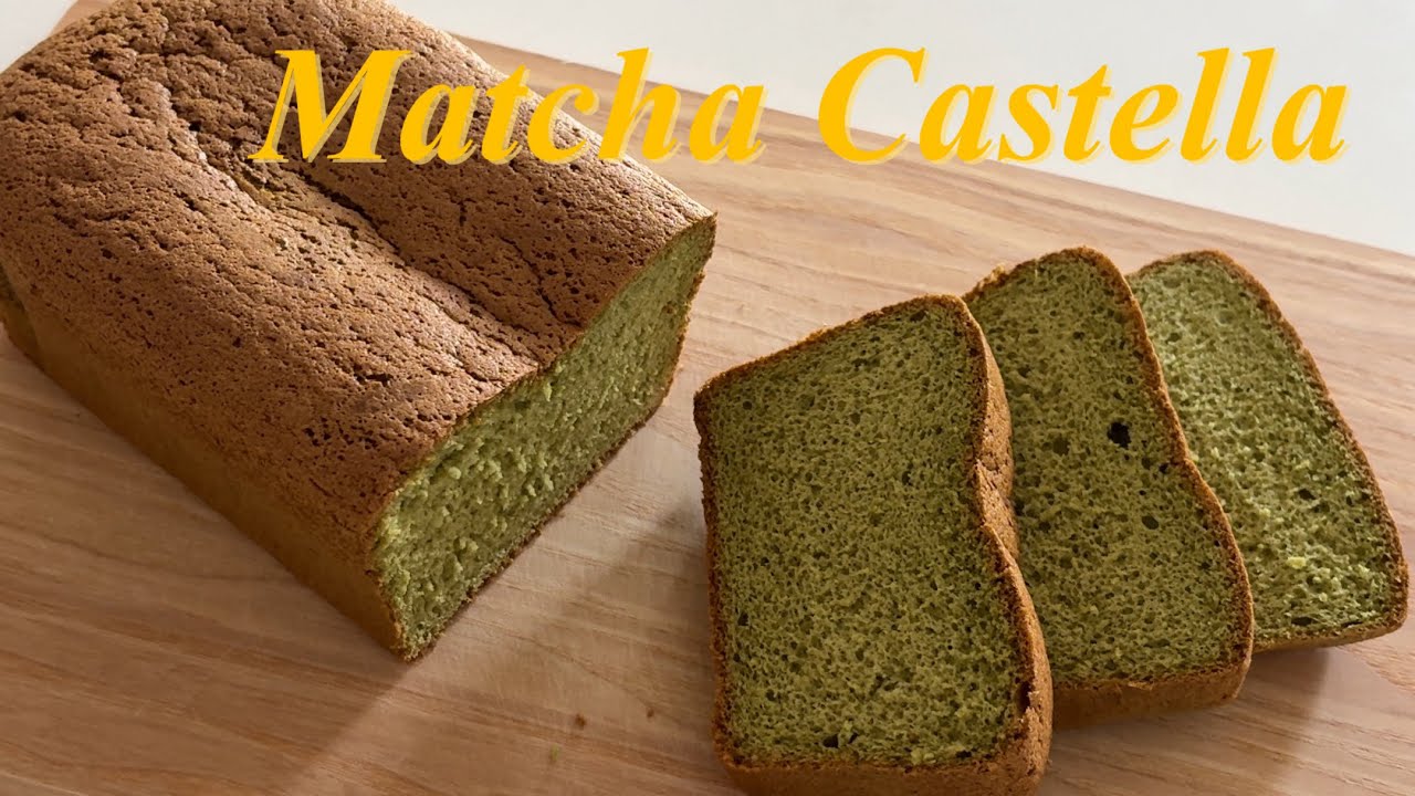 Fluffy Matcha Castella Cake | Light, Sweet & Soothing - YouTube