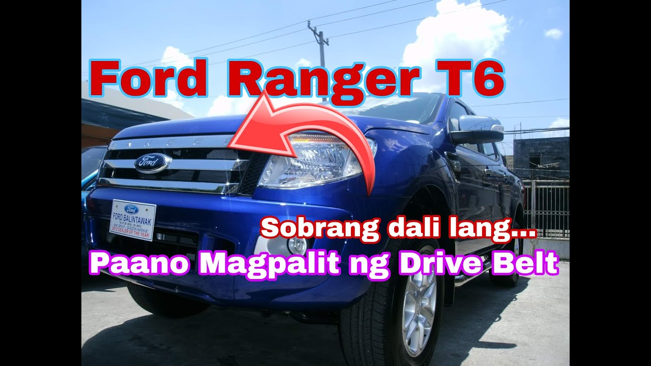 Ford Ranger T6 How to Change Drive Belt - YouTube