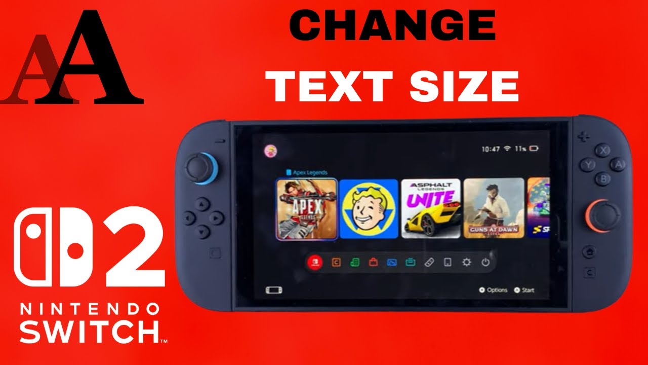 How To Change Text Size On Nintendo Switch 2 - YouTube