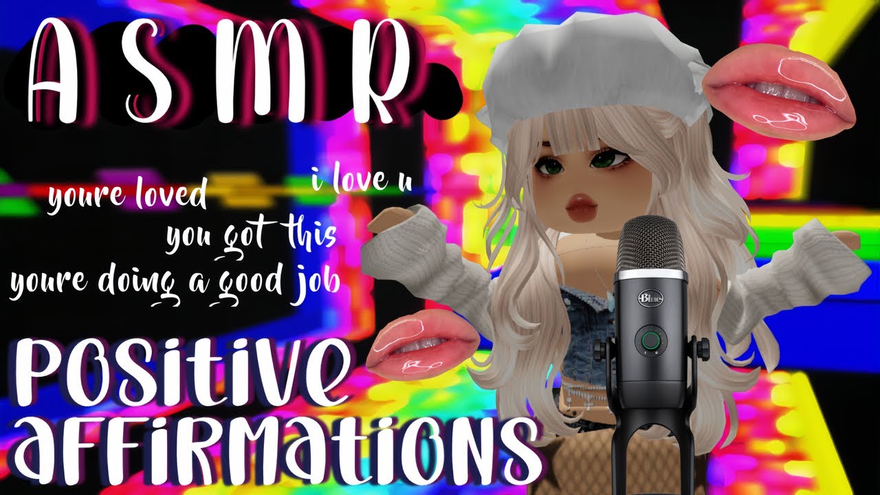 Roblox ASMR ~ you okay? 🤍 | Positive affirmations & mouth sounds to ...