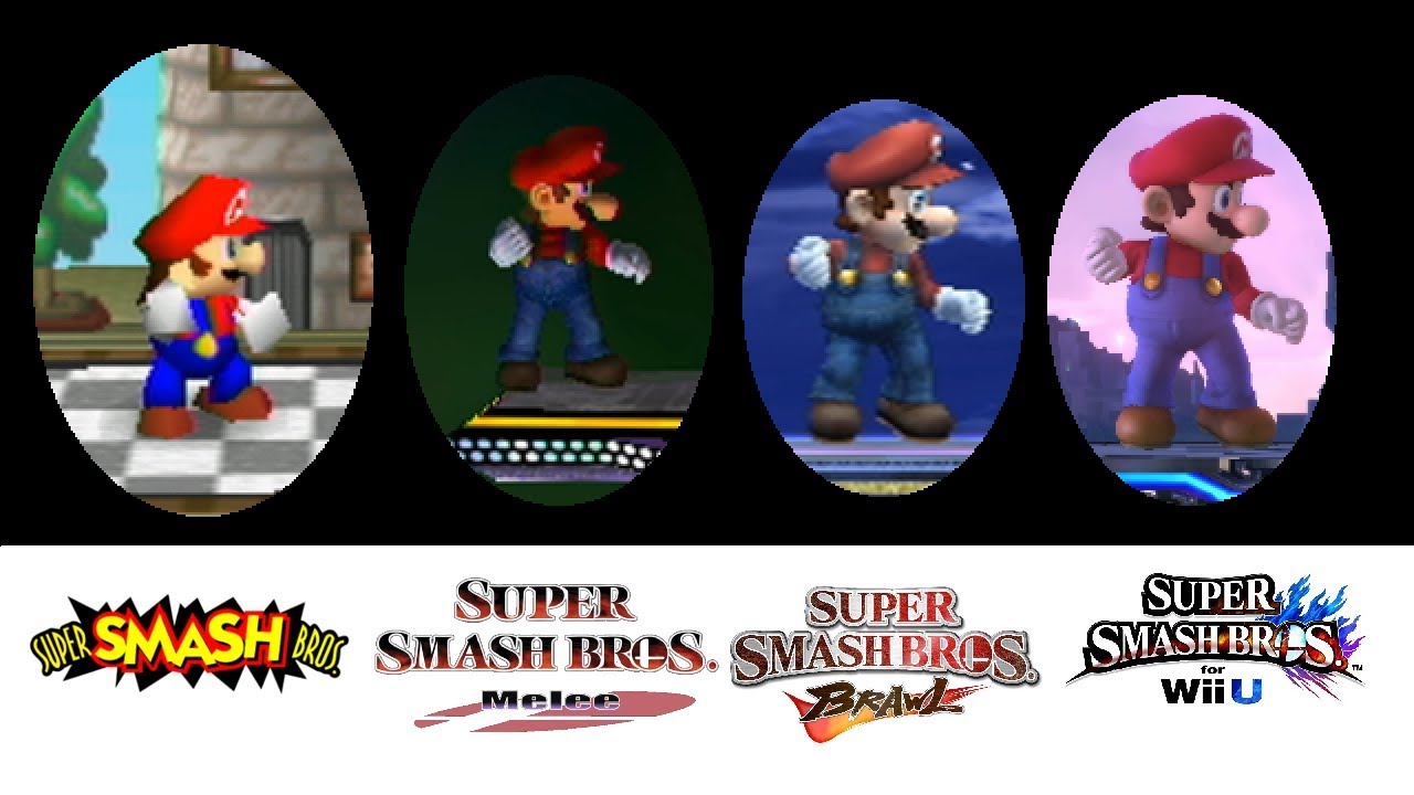 Evolution of Mario's Moveset in the Super Smash Bros. Series - YouTube