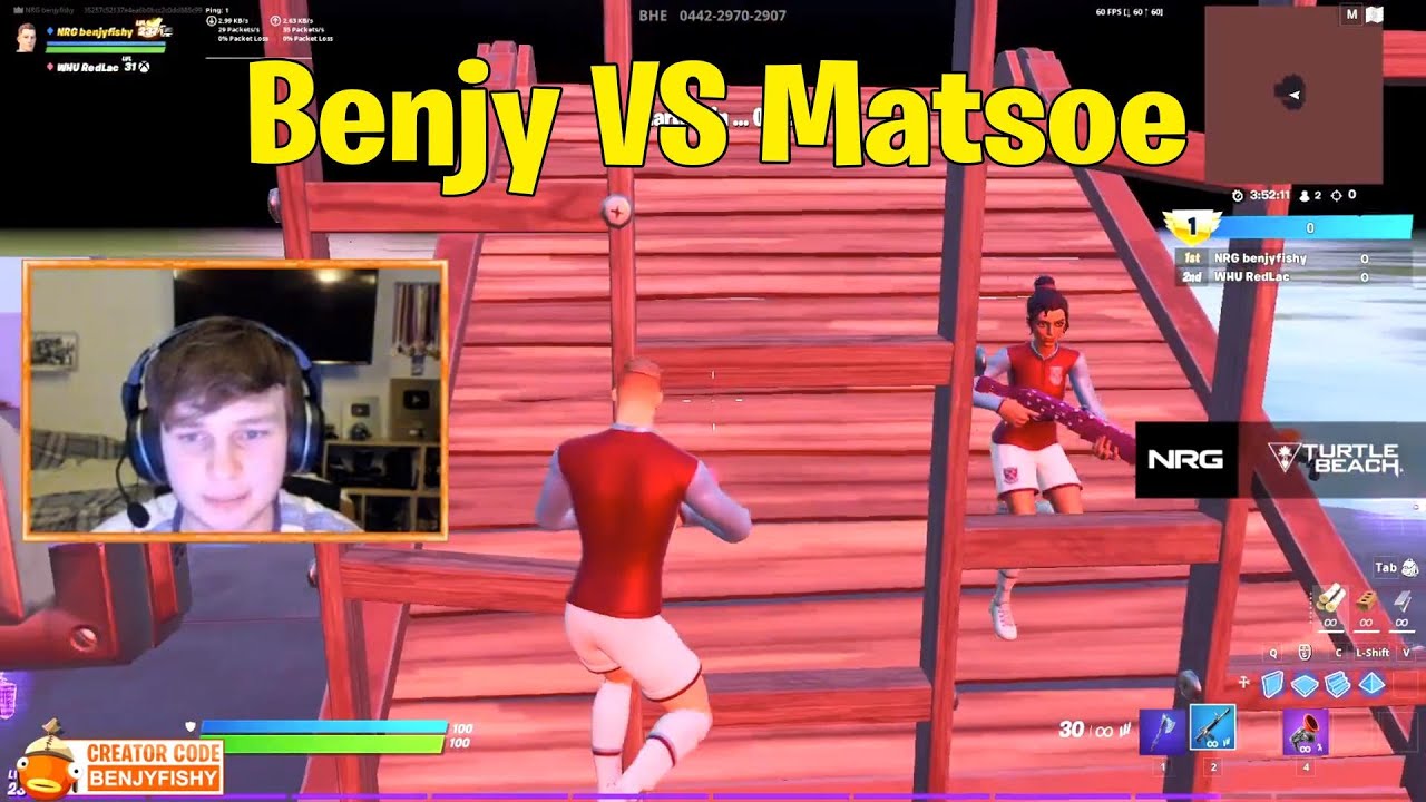 NRG Benjyfishy VS TrainH Matsoe and Umplify 1v1 Buildfights - YouTube