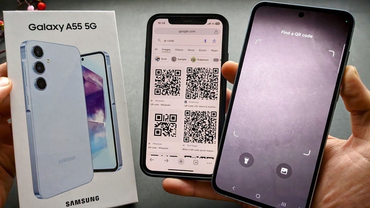 How to Scan QR Code on Samsung Galaxy A55 5G / A35 - YouTube